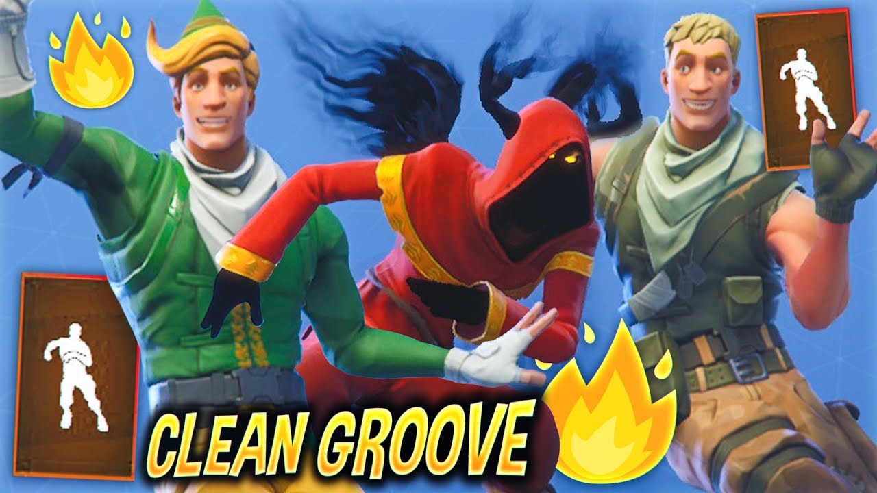 *NEW* Leaked "Clean Groove" Emote Showcase With Best Fortnite Skins ...