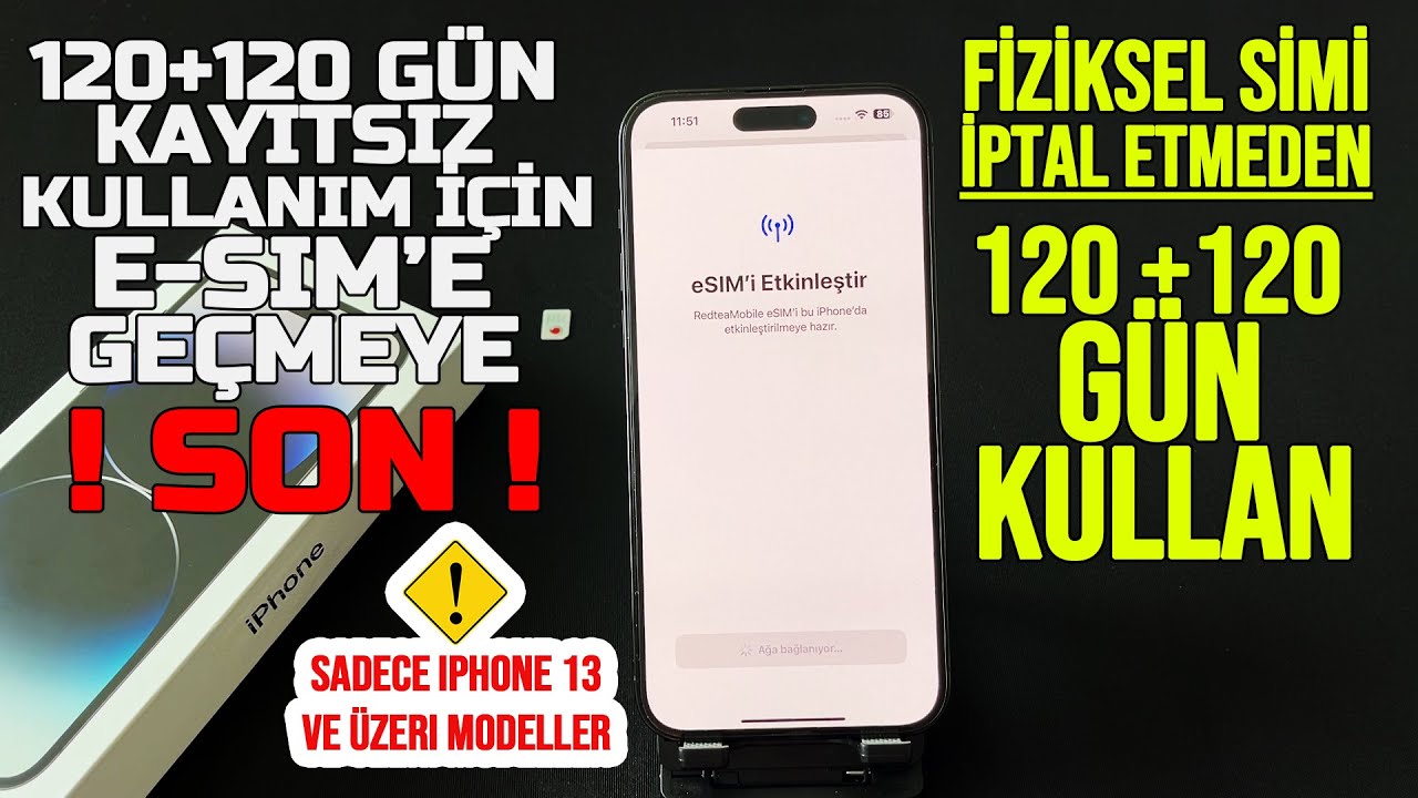 iPhone 13 ve Üzeri Kayıtsız Kullanım İçin E-Sim'e Geçmeye Son! Fiziksel ...