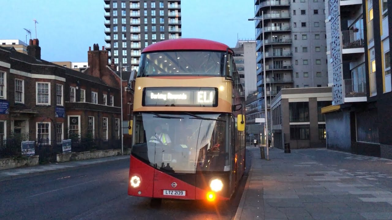 Full Journey on Night Bus EL1: Ilford to Barking Riverside - YouTube
