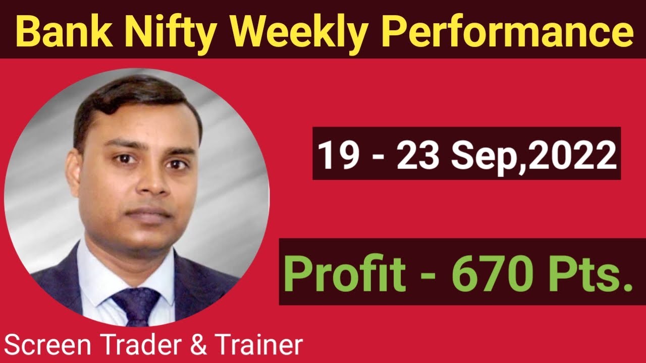 Bank Nifty Weekly Performance - 19 - 23 Sep, 2022 - YouTube