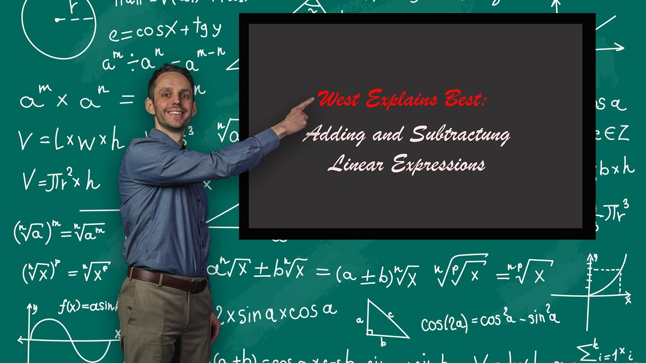 Math-Drills: adding and subtracting linear expressions - YouTube