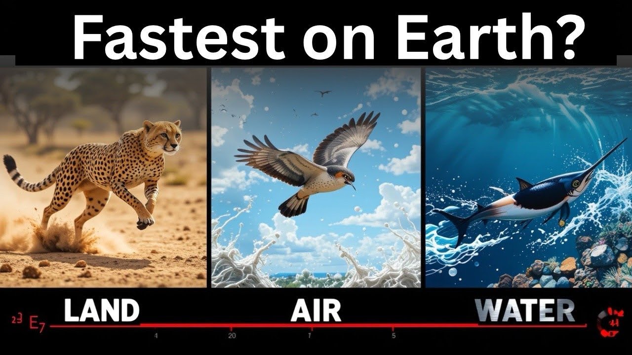 Fastest Among Land,Air,Sea animals - YouTube
