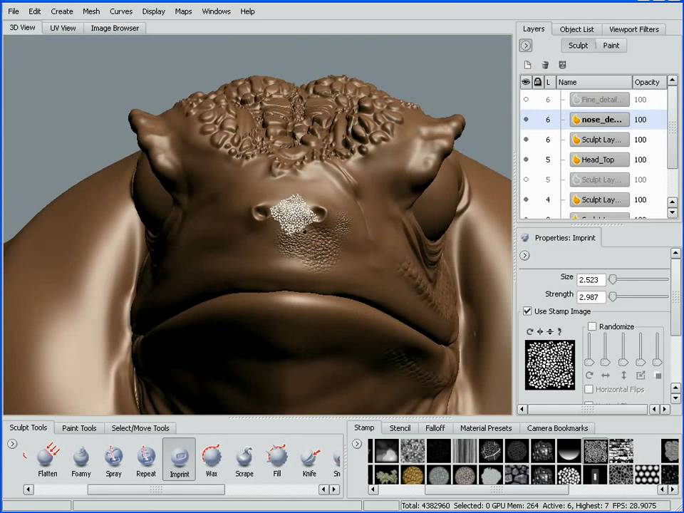 Mudbox sculpting: part -2/4 : Tutorial - YouTube