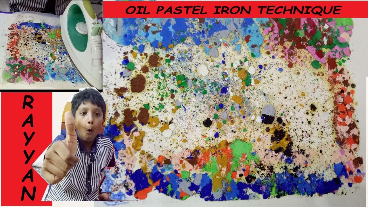 AWESOME OIL PASTEL IRON TECHNIQUE - YouTube