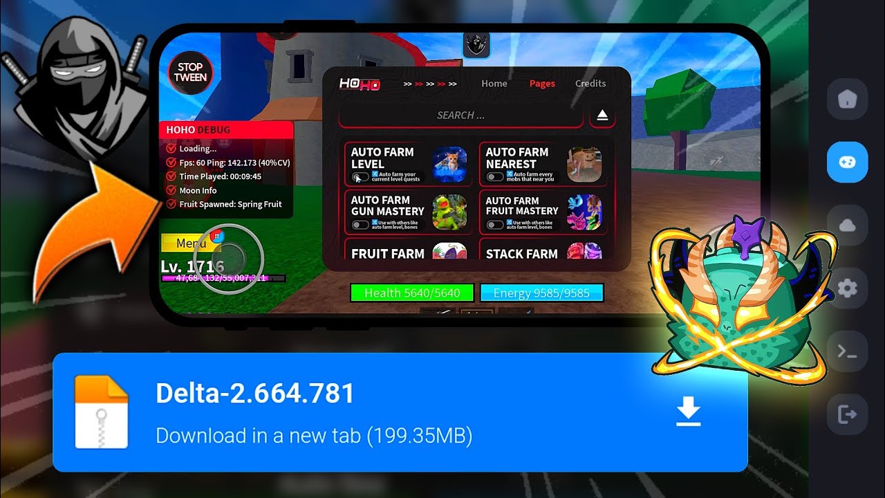 Como Baixar o Executor DELTA SEM KEY e Usar SCRIPT no Roblox (CELULAR ...