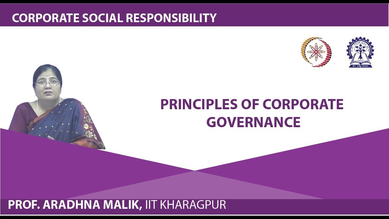 Principles Of Corporate Governance Youtube
