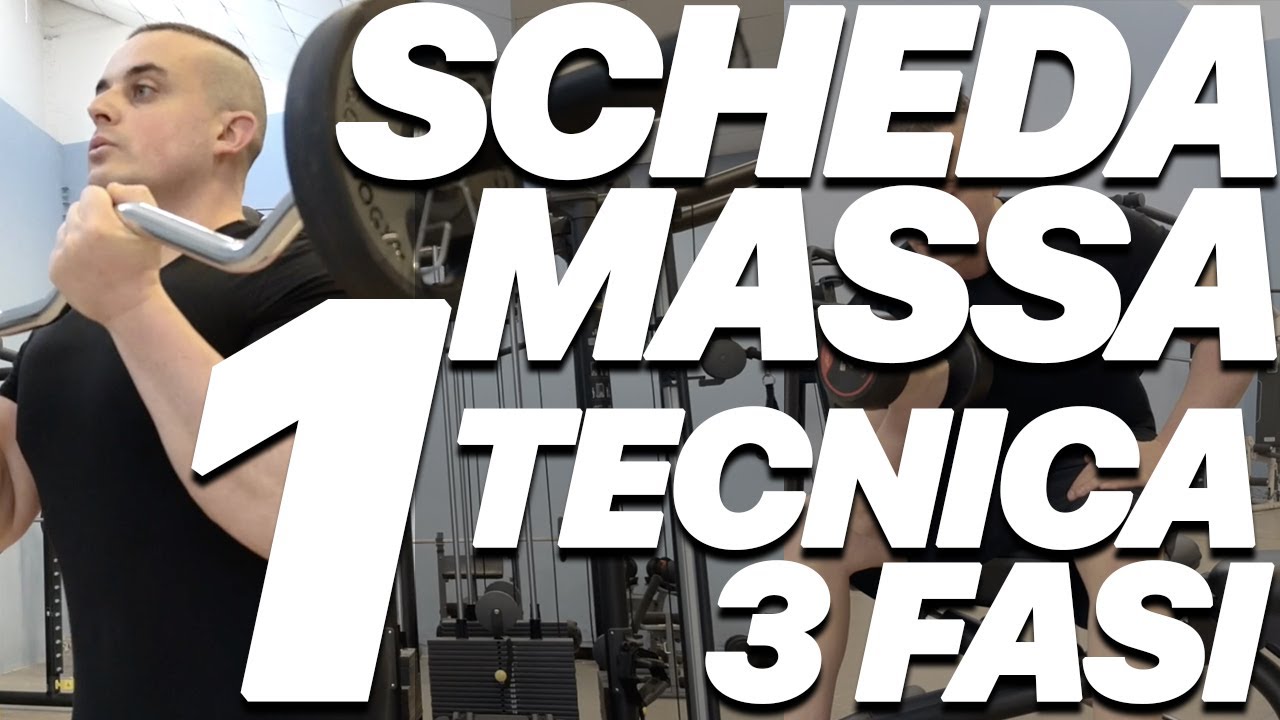 Scheda Massa Muscolare: 1 Tecnica in 3 Fasi per Avere Più Muscoli (Casa ...