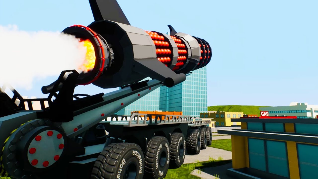 Massive Cluster Rocket Destroys New City - Brick Rigs Bricksville ...