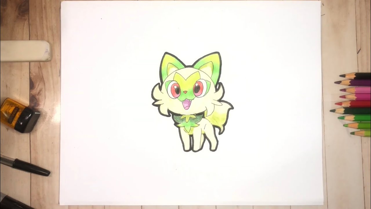 Let's Draw Springatito | Pokemon Horizon / Scarlet & Violet | # ...