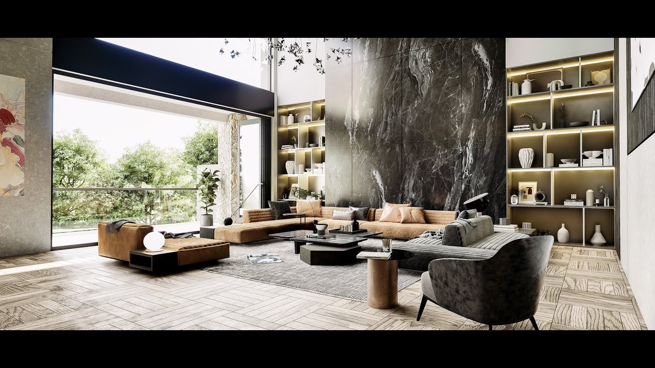 Modern Luxury House Interior - Unreal Engine 5 Animation - YouTube