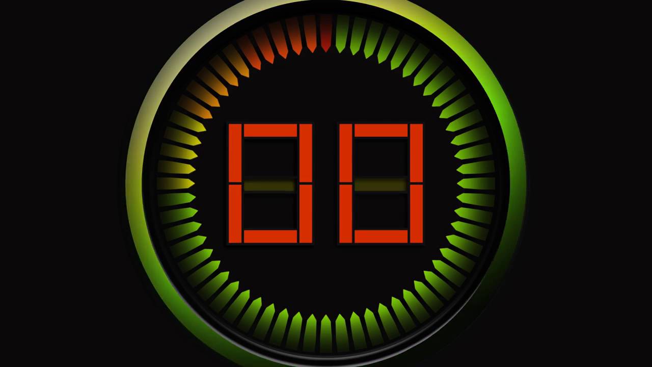 SPEED Timer Countdown (v155) CLOCK 60 sec in 20 sec with sound effects ...