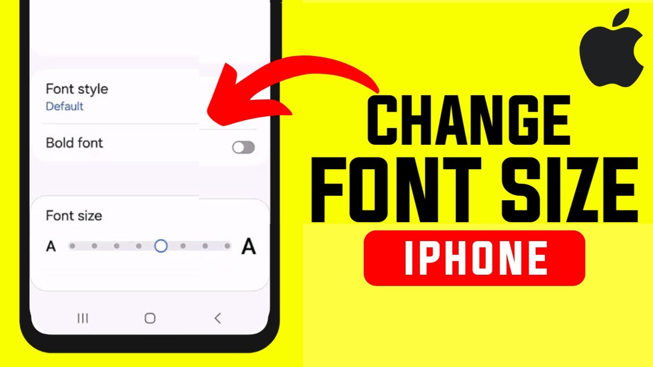 How to increase Font Size in iPhone - YouTube