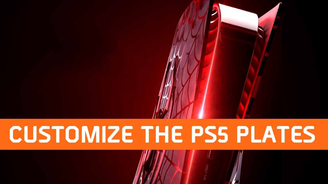 How to Customize The PS5 Plates - YouTube
