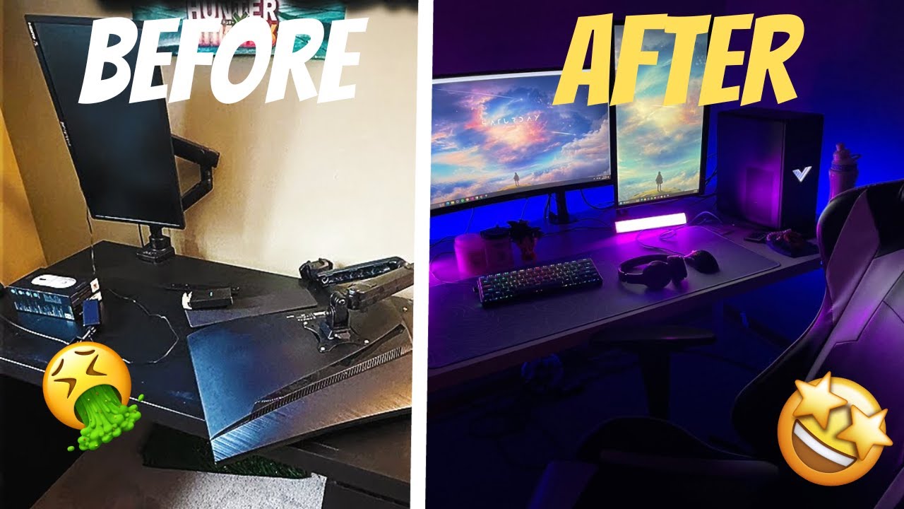 Transforming My Messy Room Into My DREAM Gaming Room! - YouTube