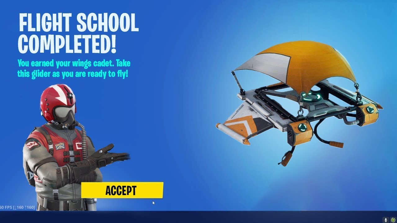 the FREE GLIDER NOW in Fortnite *Flight School* - YouTube