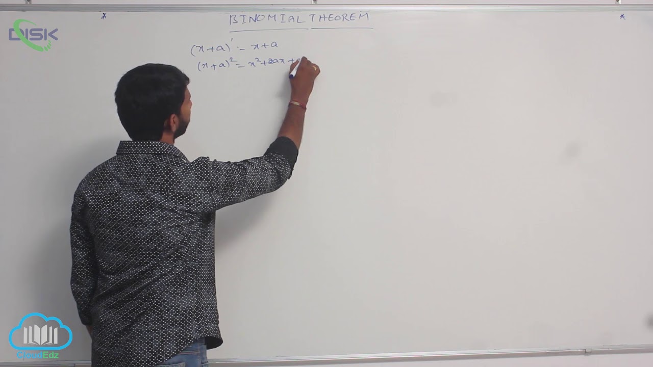 Binomial Theorem for positive integral index || Binomial theorem ...