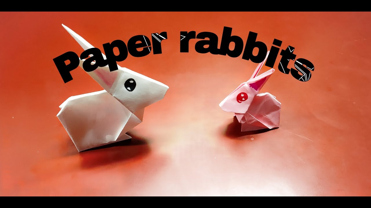 Easy paper rabbit - YouTube