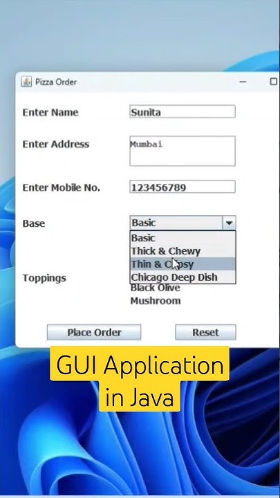 GUI Application in Java #viral #shortsfeed #viralvideo #youtubeshorts #shorts #java #coding # ...