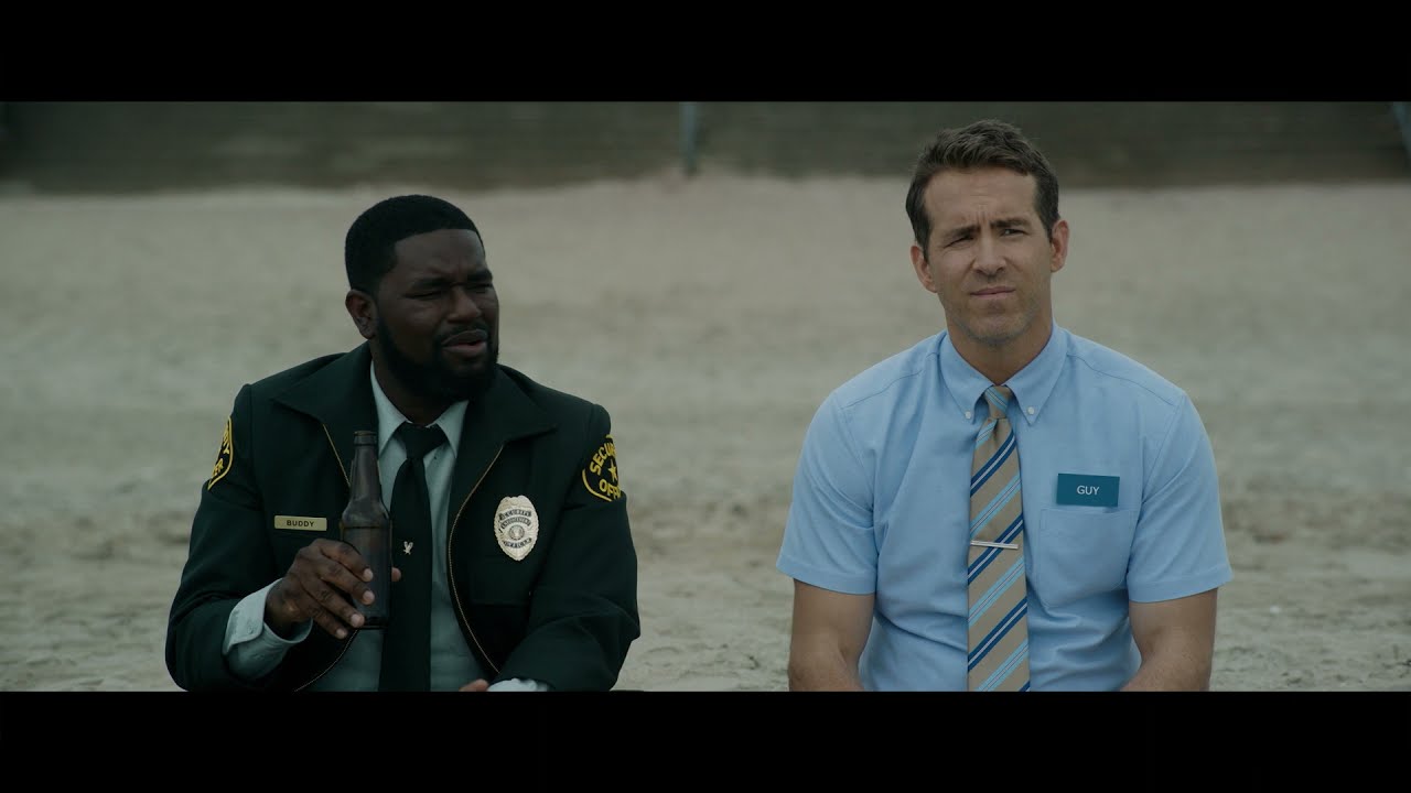 Guy and Buddy Hit the Beach - Free Guy - YouTube