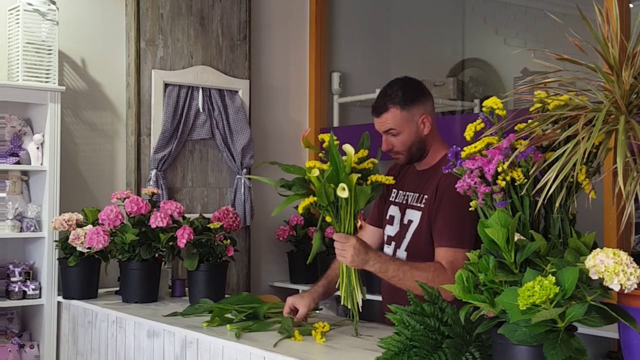 How to make a flower bouquet of Kala / Como hacer un ramo de Cala ...