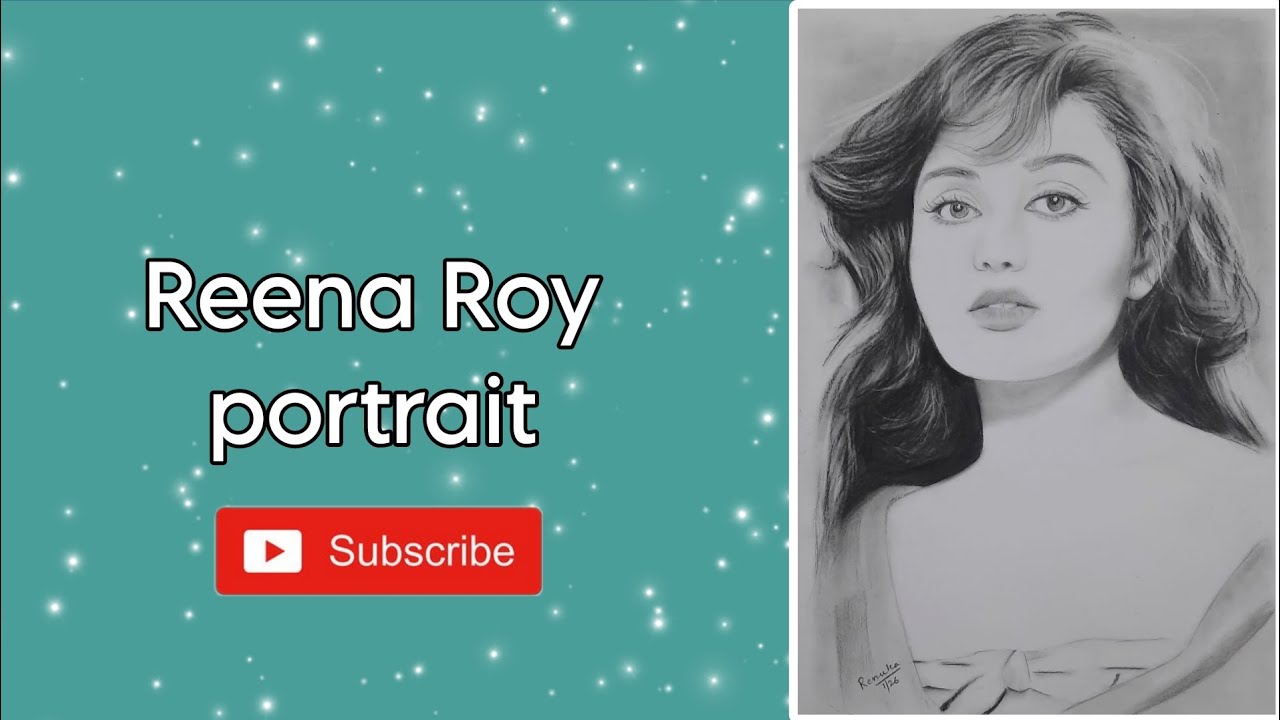 Reena Roy portrait | Renuka Art Galore 🎨 | #drawing - YouTube