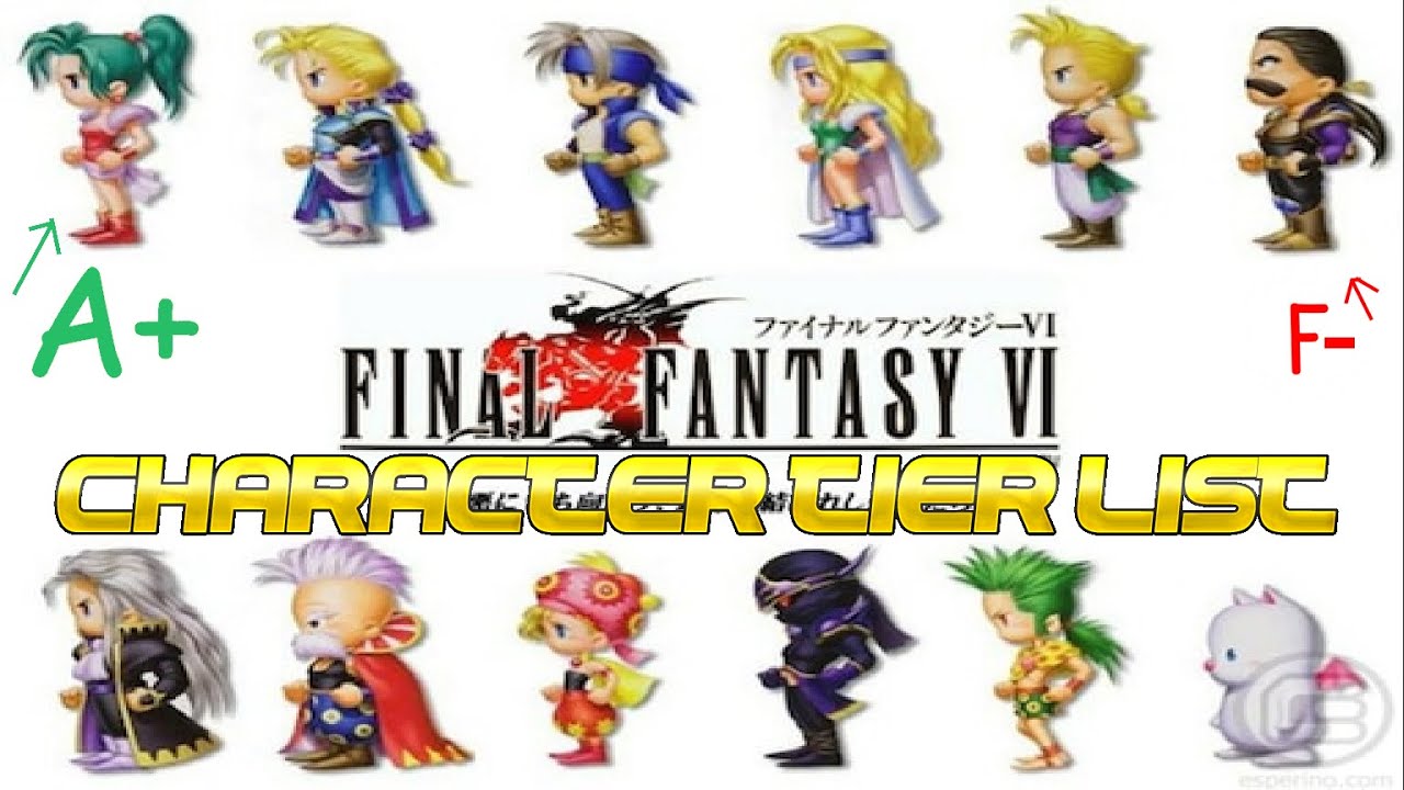 Final Fantasy VI Character Tier List - YouTube