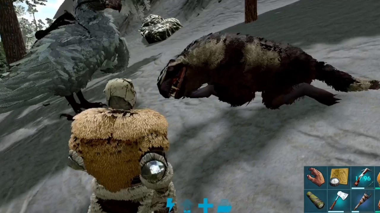 Gameplay ark Mobile. Cómo tamear un purlovia - YouTube