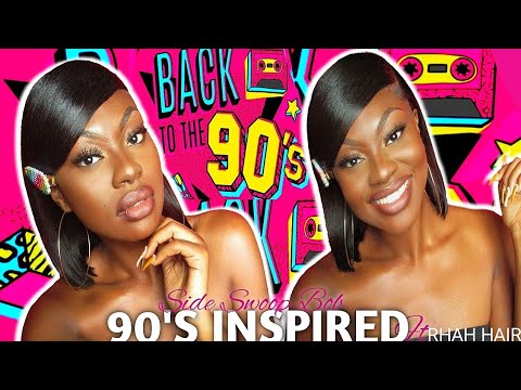90'S INSPIRED SIDE SWOOP BOB|THE MOST REALISTIC $90 YAKI STRAIGHT ...