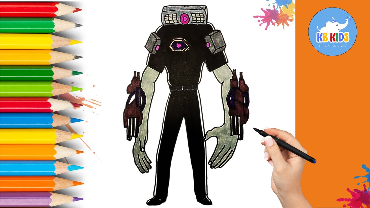 How To Draw Titan Projector Man | Step By Step | Skibidi Toilet - YouTube