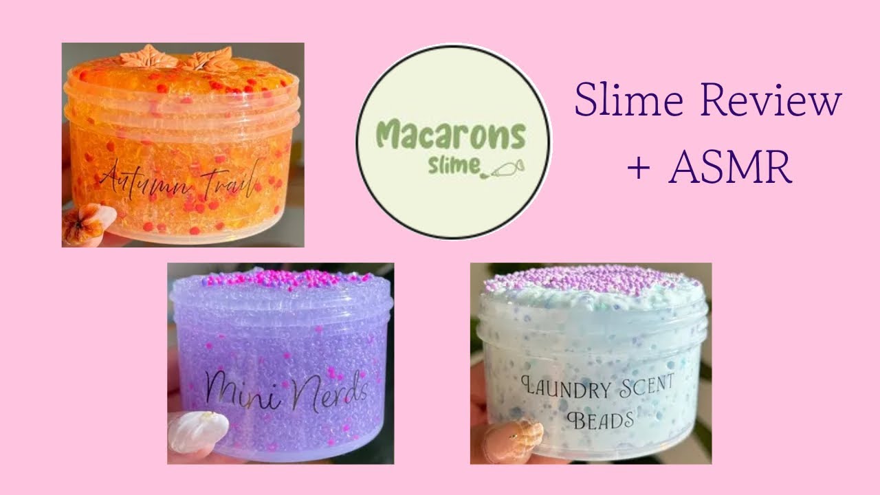 Macarons Slime Review + ASMR - YouTube