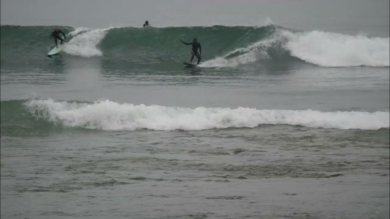 Goofy Foot Surfer & Surfer at Topanga Beach, CA - YouTube
