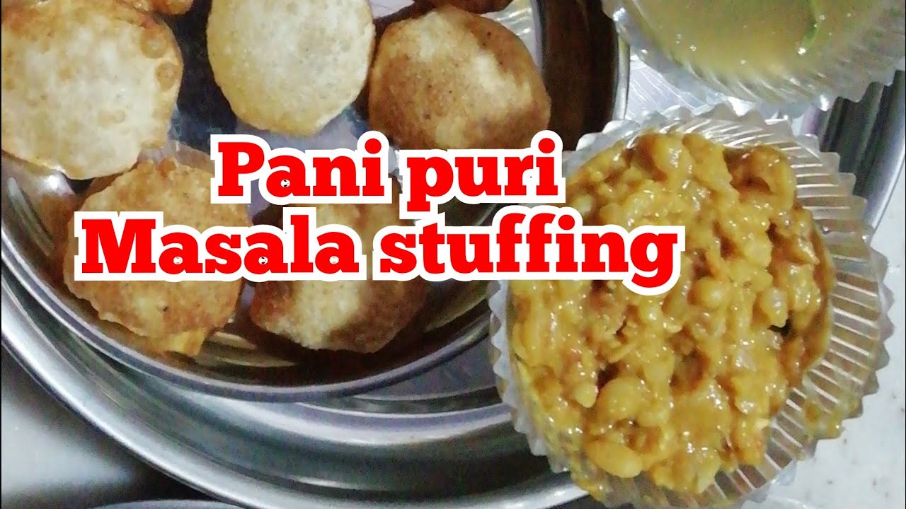 #Golgappa Pani puri stuffing recipe in Telugu||masala stuffing recipe||Golgappa stuffing recipe ...