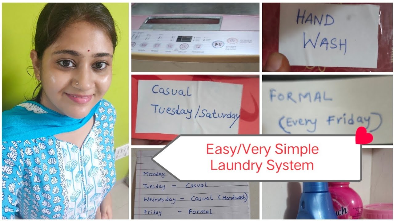 Simple Laundry System/Easy steps to maintain Laundry/Home Organising ...