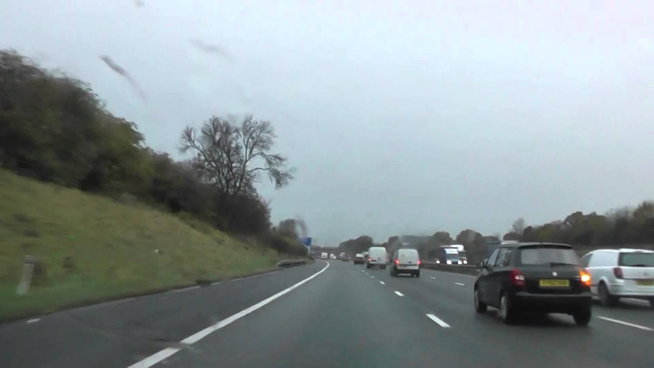 Driving On The M6 Motorway From Sandbach Services To J17 Sandbach ...