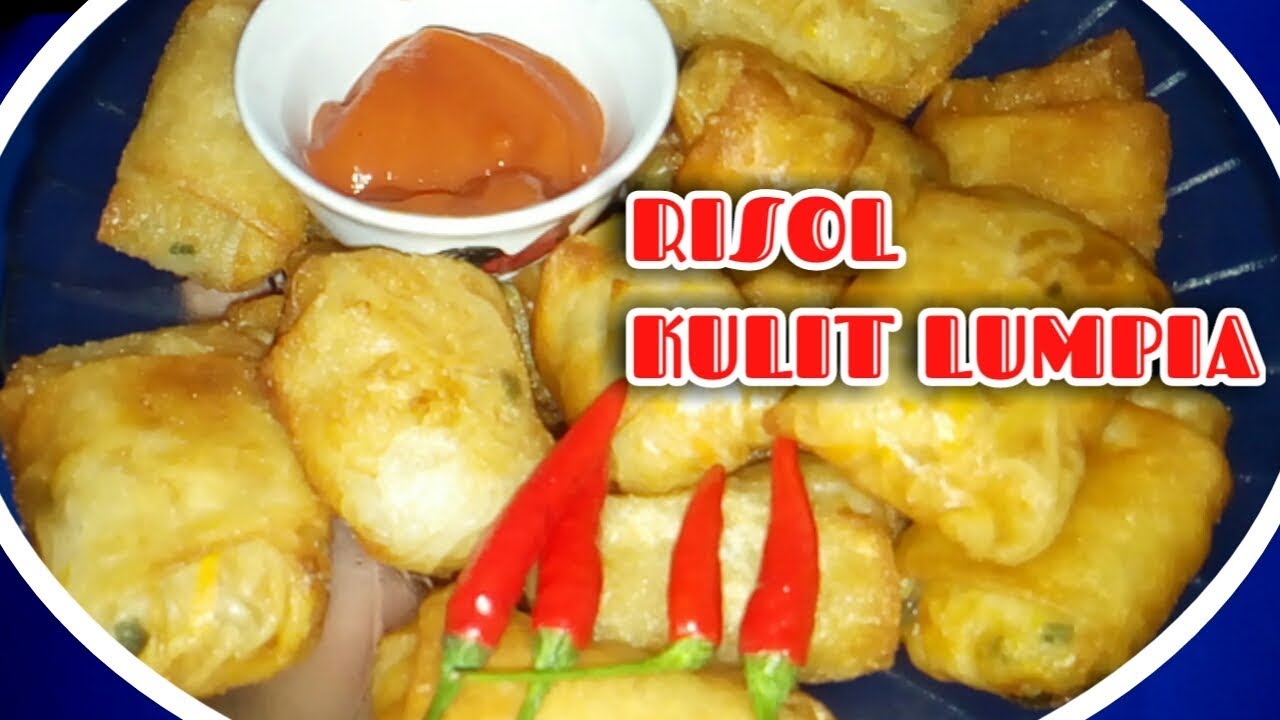 Cara membuat risol kulit lumpia isi komplit - YouTube