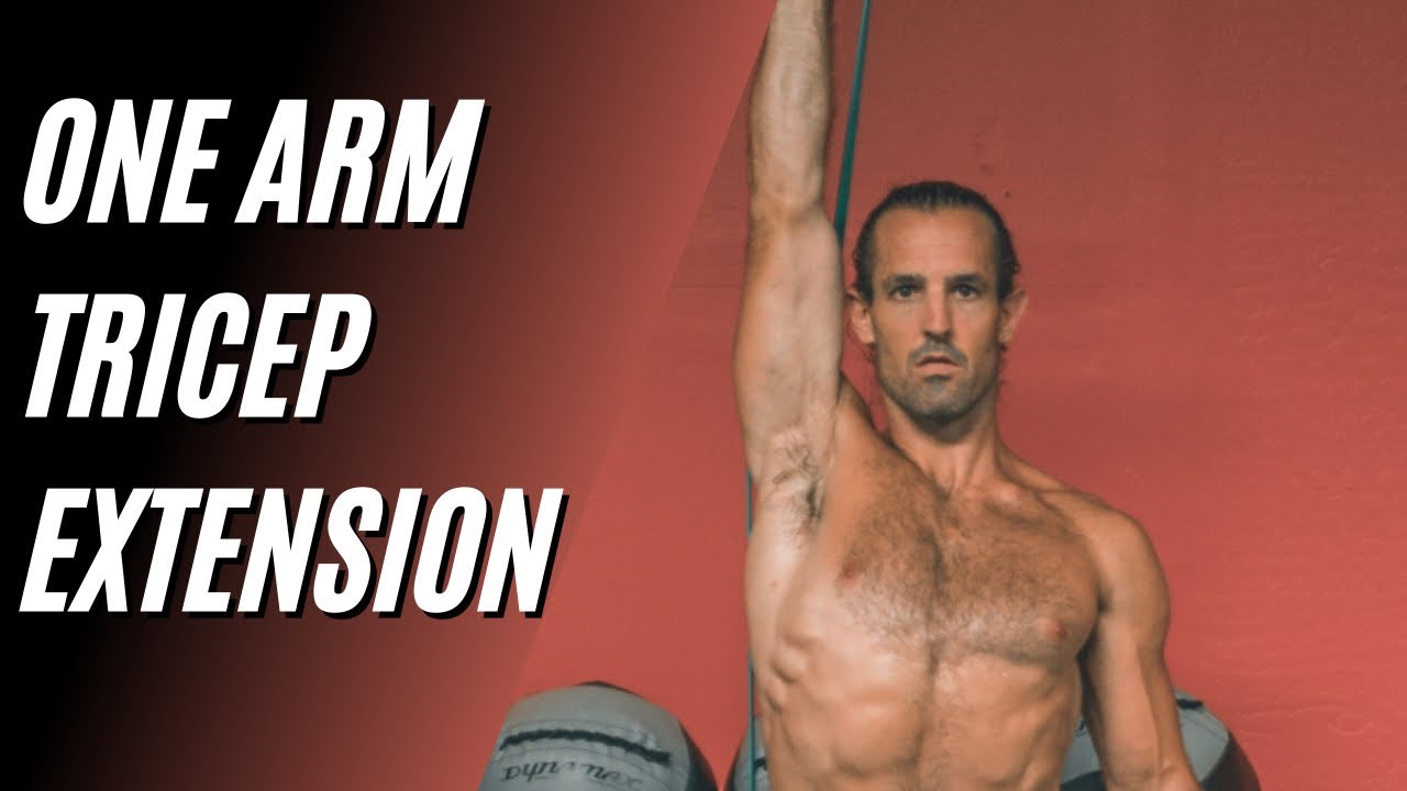 Build Big Triceps with Resistance Bands! Banded One Arm Overhead ...