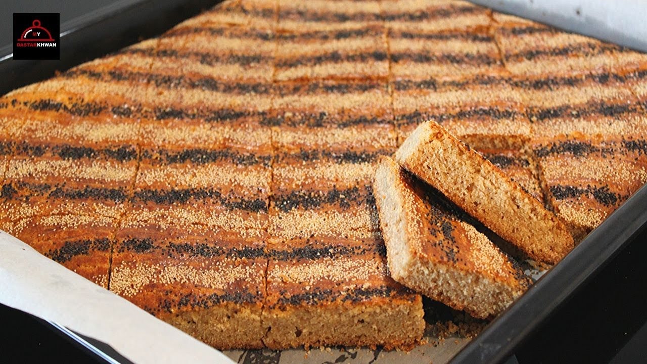 Afghan famous Sweet Bread - Roat Recipe - نان شیرین افغانستان روت - YouTube