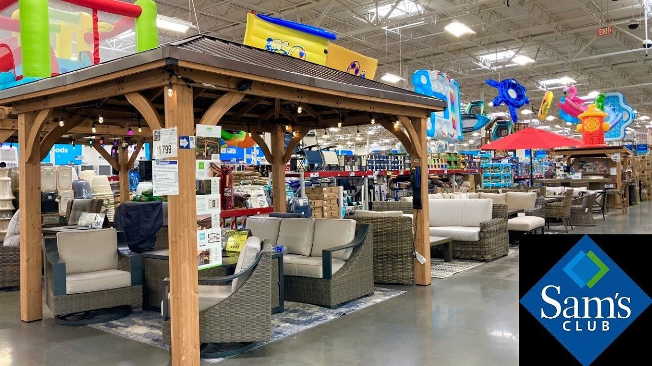 SAM'S CLUB SHOP WITH ME PATIO FURNITURE KITCHENWARE STORAGE ...