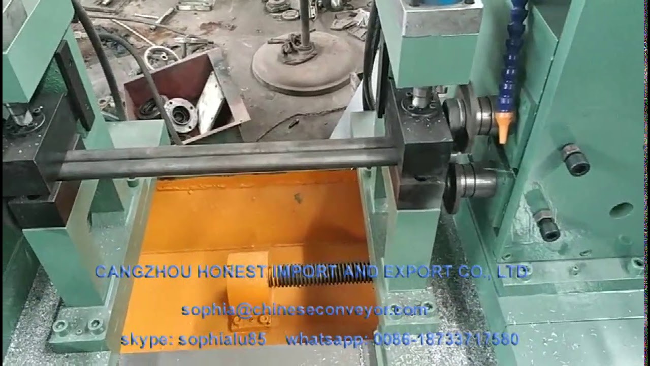 Automatic Roller shaft both end milling flat and groove machine - YouTube