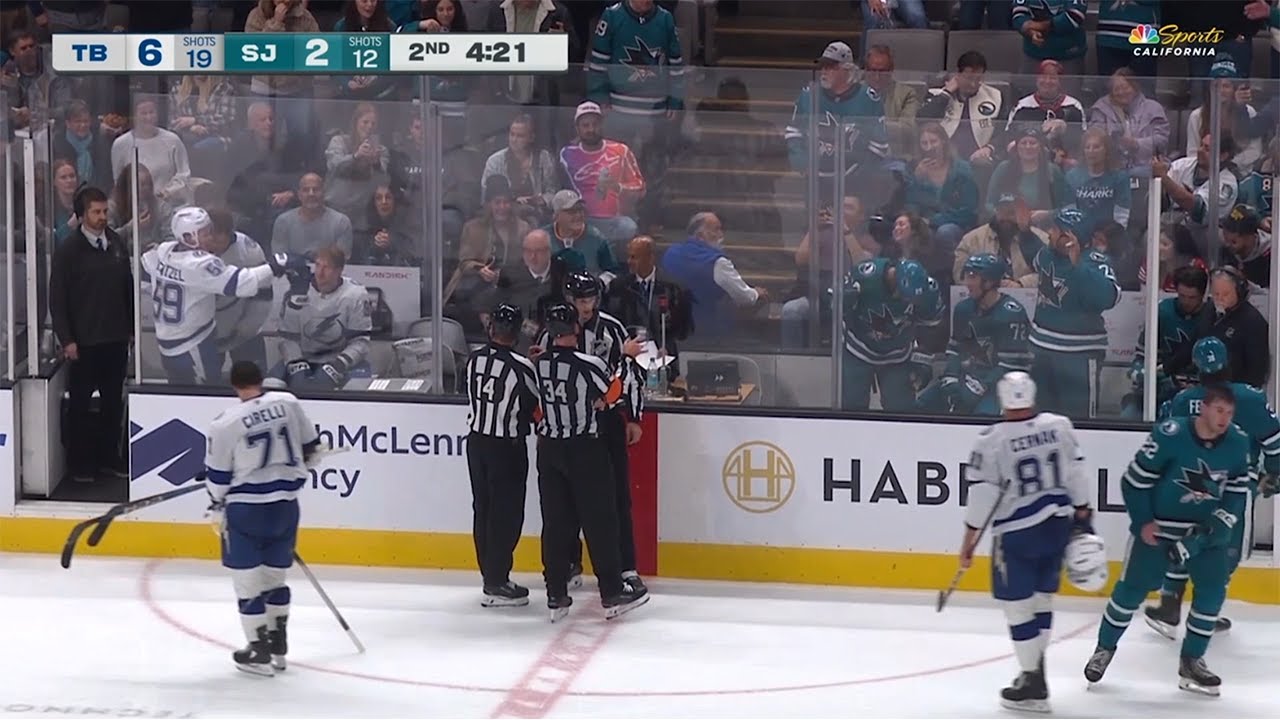 Lengthy 🐤 Chirping 🐤 In Penalty Box, Lightning @ Sharks - YouTube