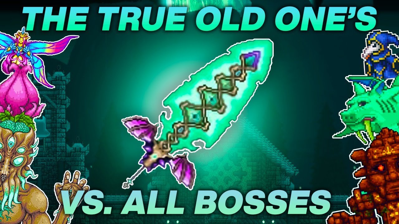 The True Great old one's V.S All Bosses! Terraria Armament Display Mod ...