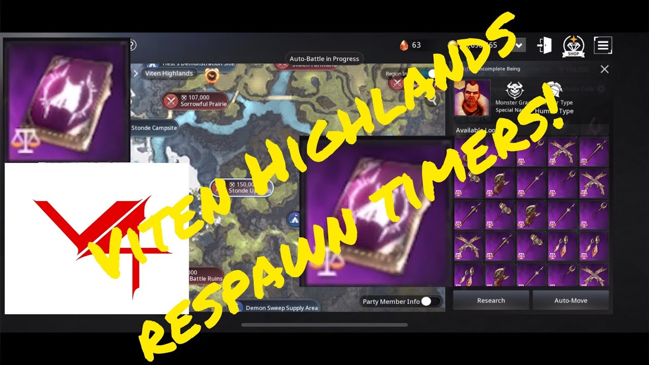 V4 - Viten Highlands Respawn Timers (Aeldre and Named Monsters) - YouTube