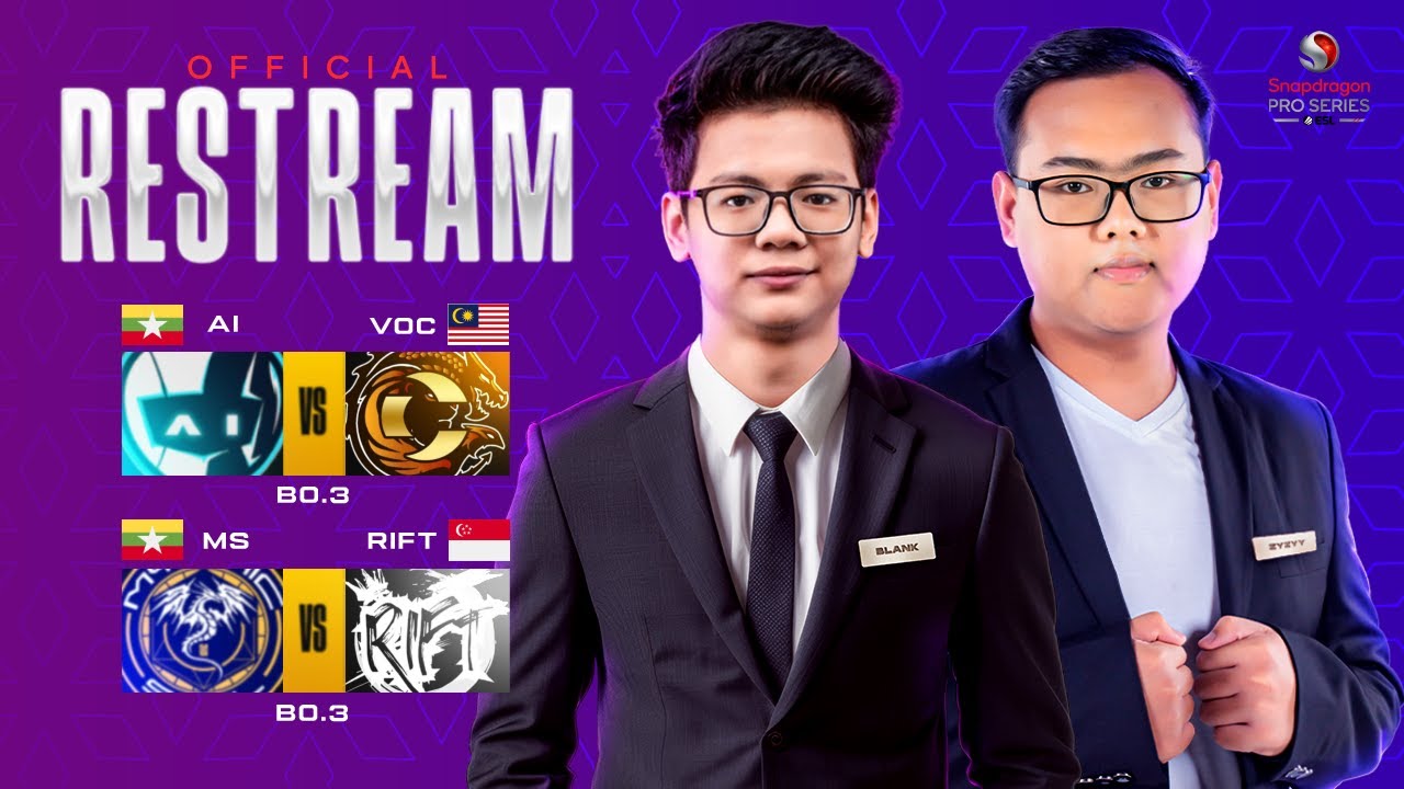 [Official Restream] MLBB ESL Snapdragon🔴မြန်မာ🇲🇲ပွဲစဉ်များ Myanmar 🇲🇲 ...