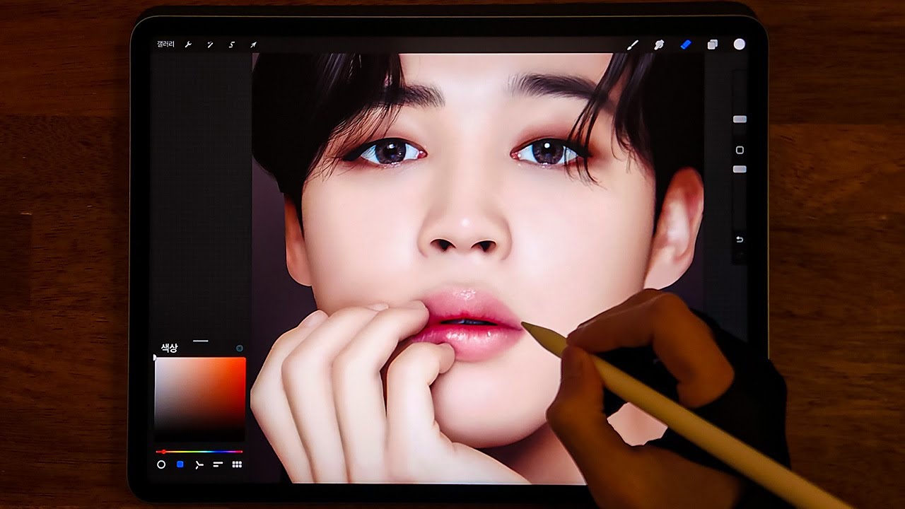 방탄소년단(BTS) - 지민(JIMIN) 그림 | Okims Studio - YouTube
