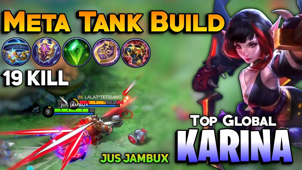 Back To Meta ?! Karina Tank Build 19 Kills [ Top Global Karina Best ...