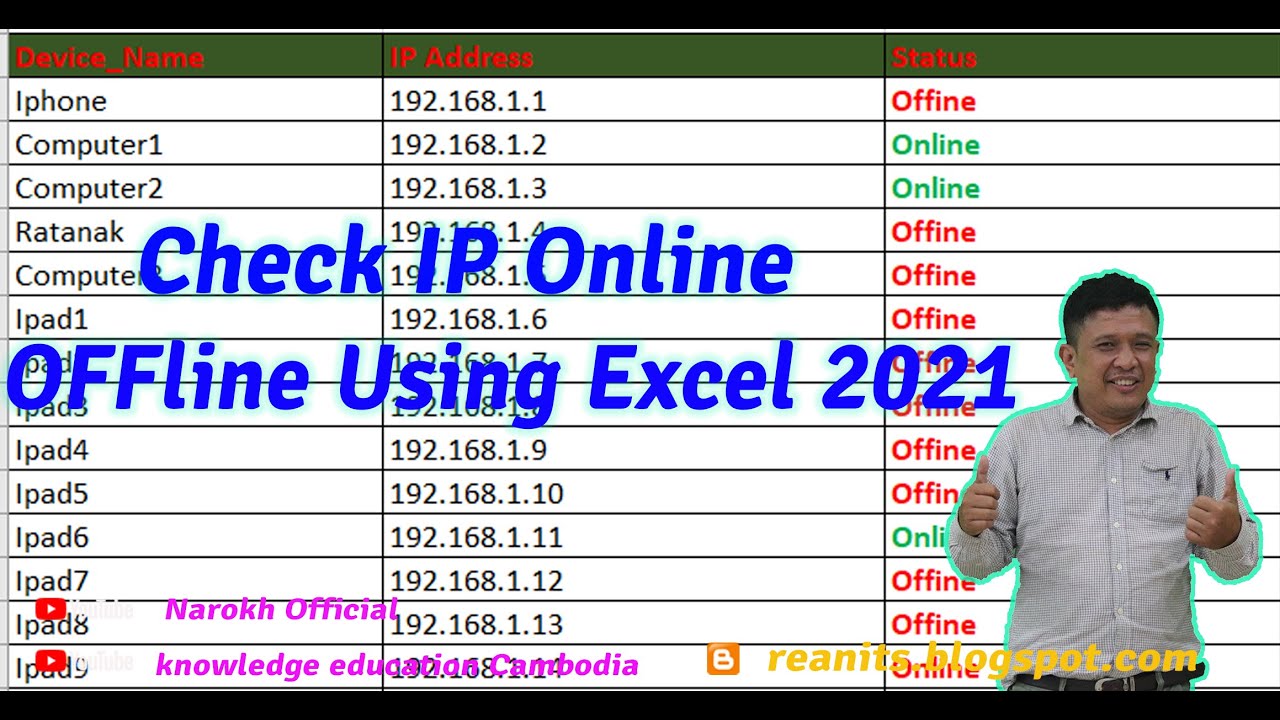 How To Create Ping Monitoring Tool In Excel 2021knowledge Education 2693