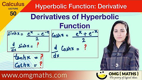 Derivative of Hyperbolic and Inverse Hyperbolic function | Calculus 1 | Puchd | Calculus ...
