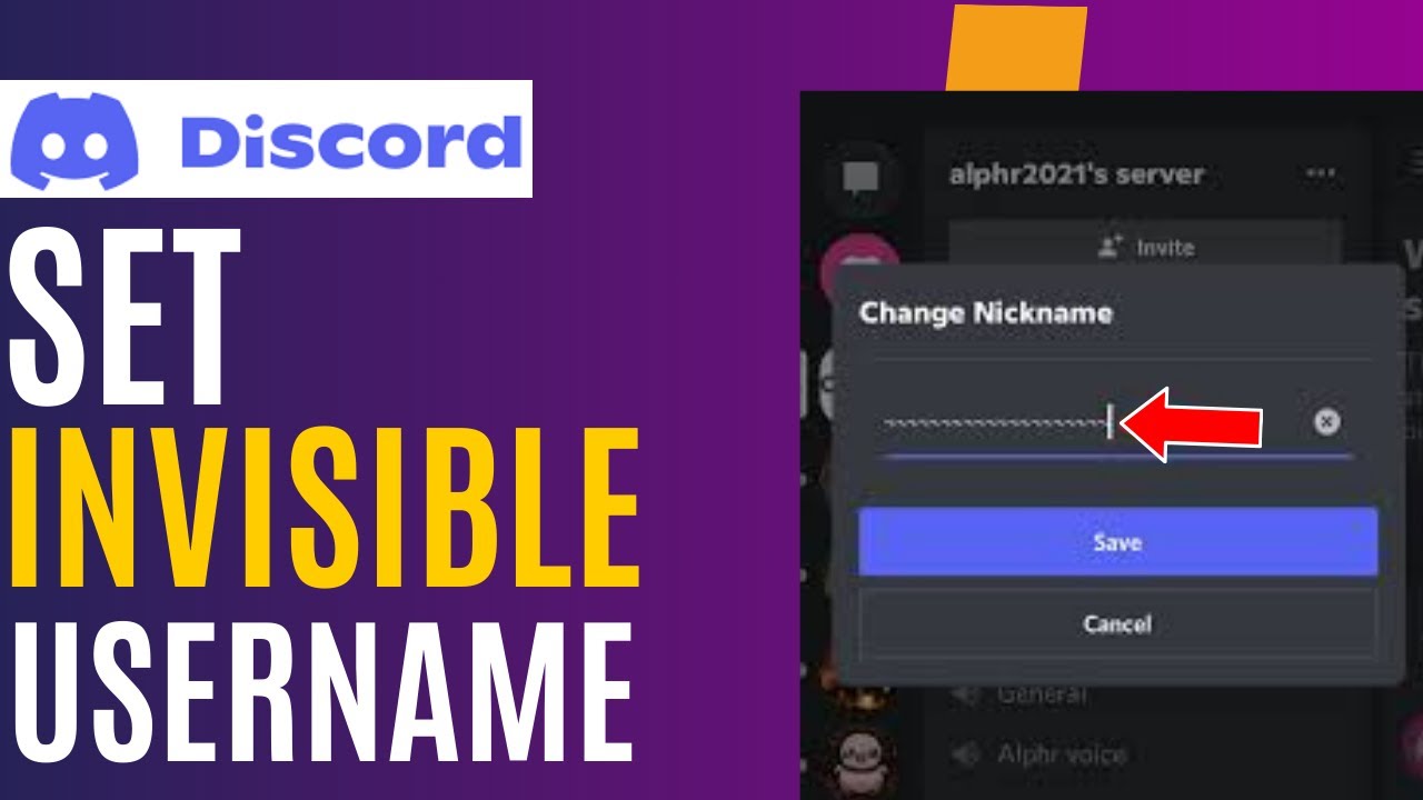How to Set an Invisible Username on Discord - YouTube