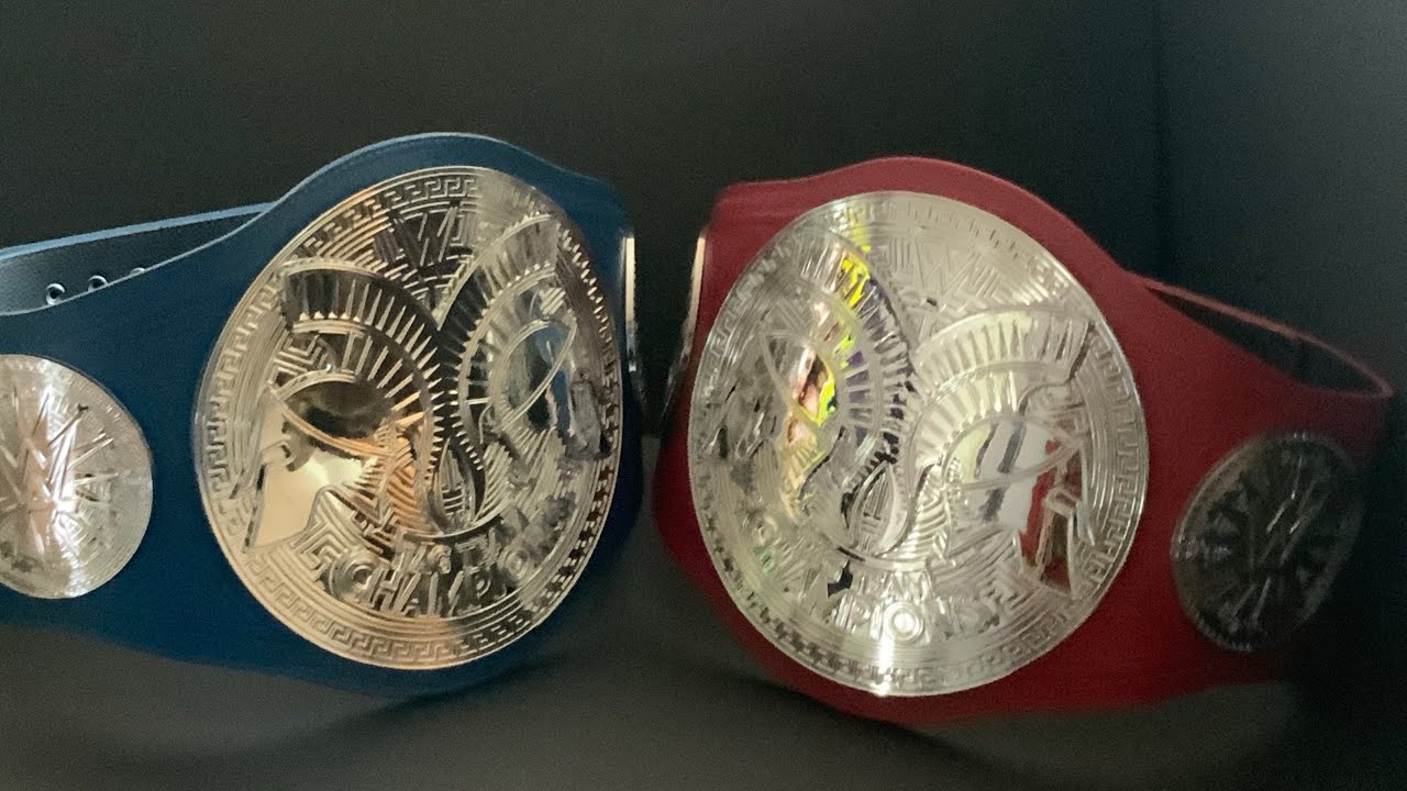Wwe smackdown commemorative belt unboxing and review and comparison ...