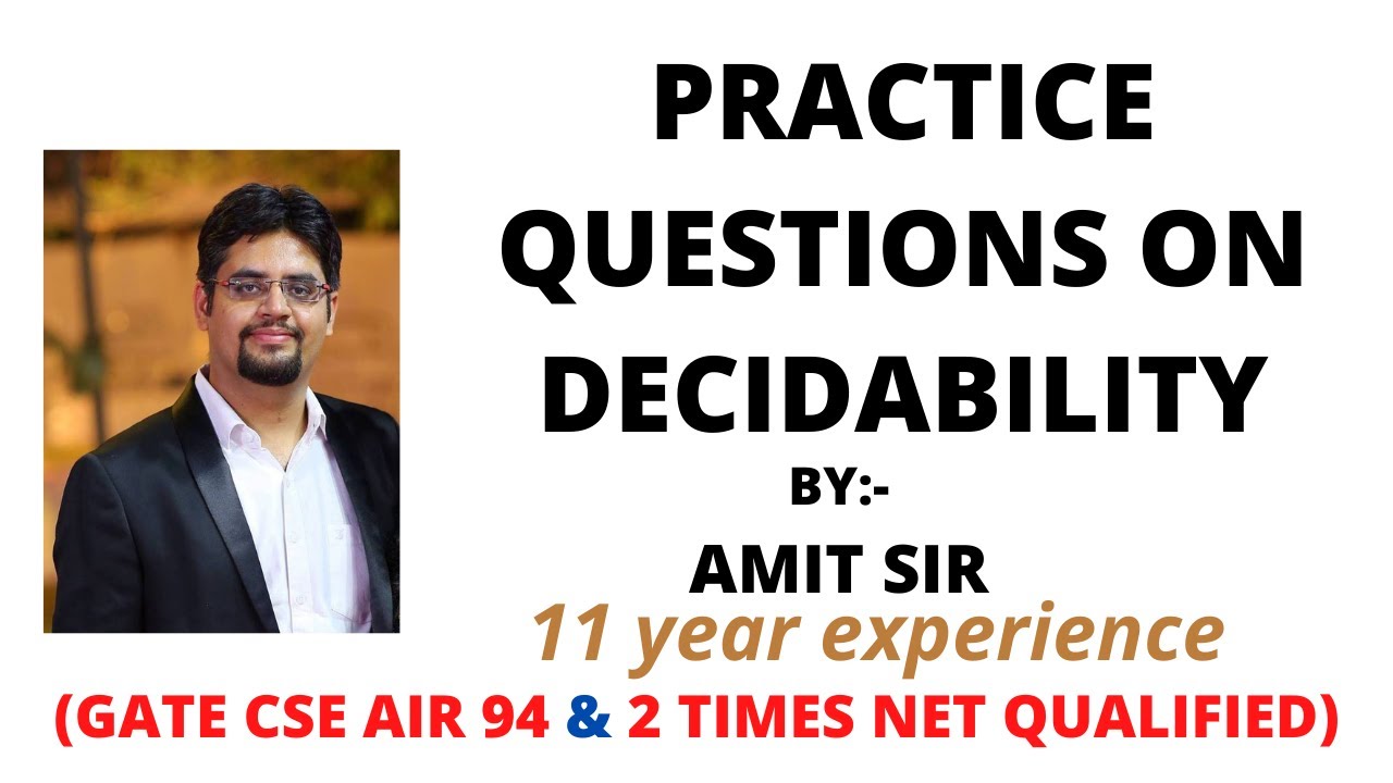 Practice Questions On Decidability Youtube 6085